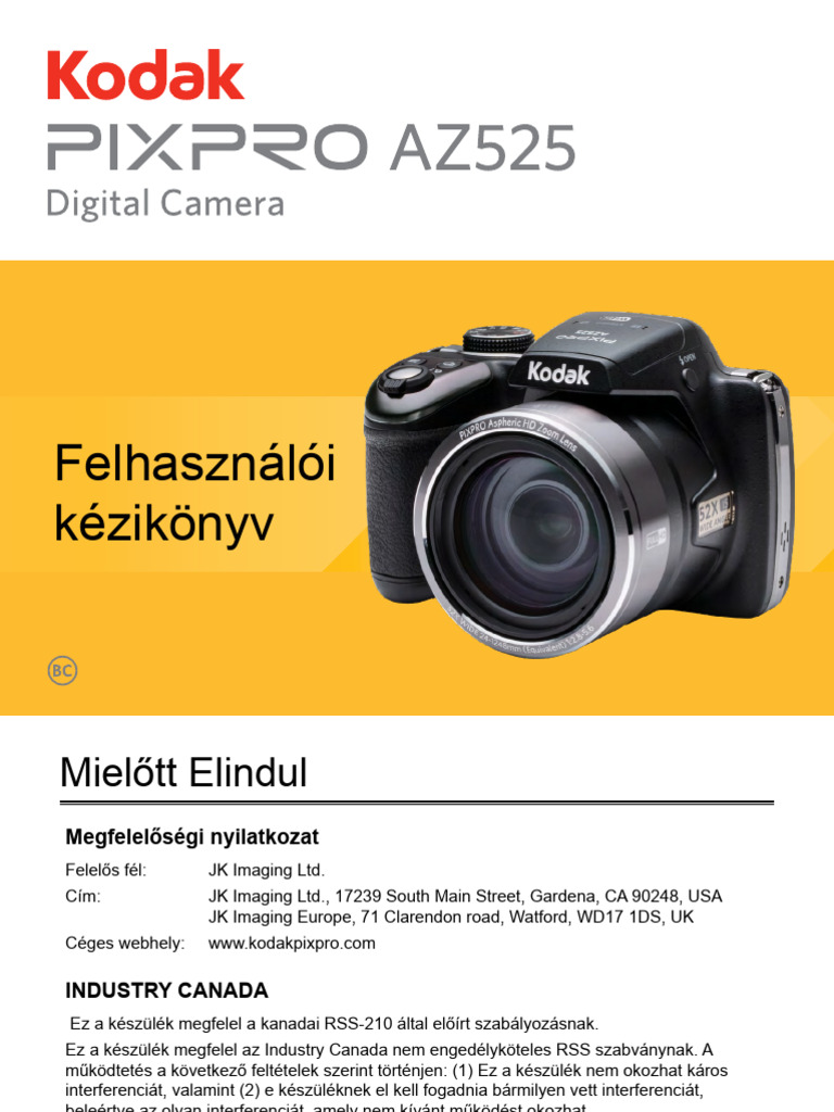 Az525 Manual Hu | PDF