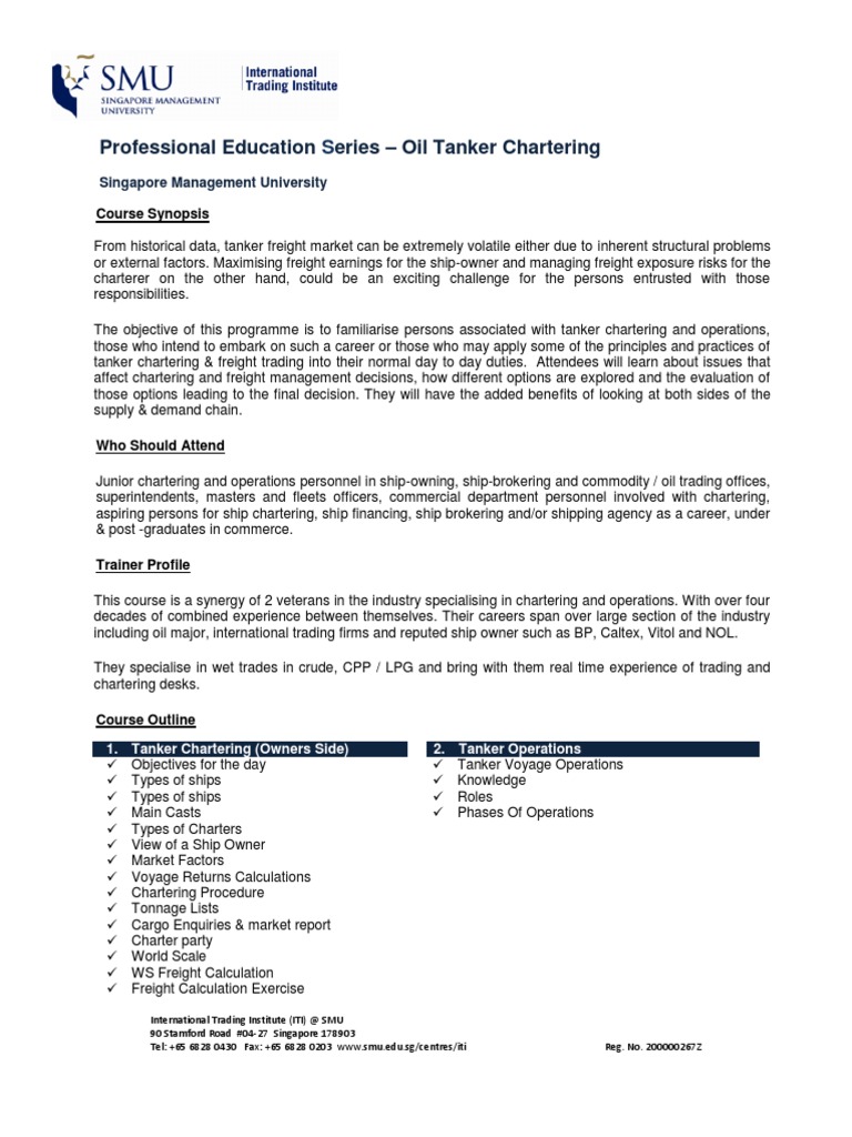 Oil Tanker Chartering | Download Free PDF | Oil Tanker | Invoice
