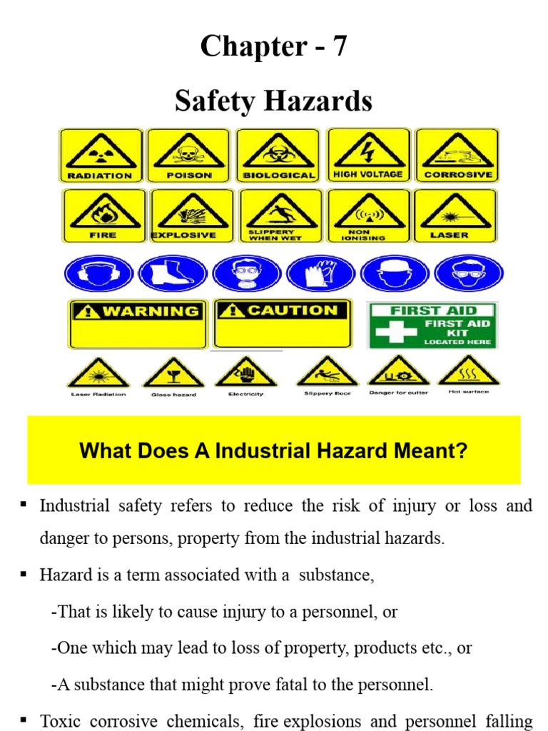 Chapter 7. Safety Hazard | PDF | Physical Sciences | Hazards