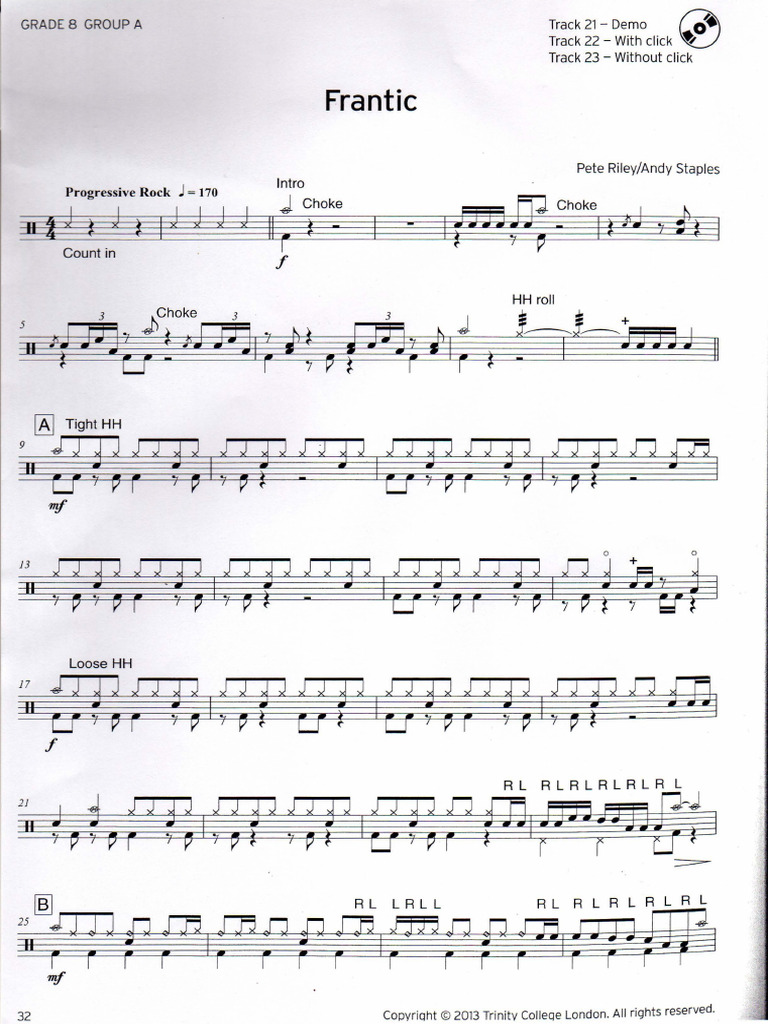 Dokumen - Tips Frantic Trinity Grade 8 | PDF