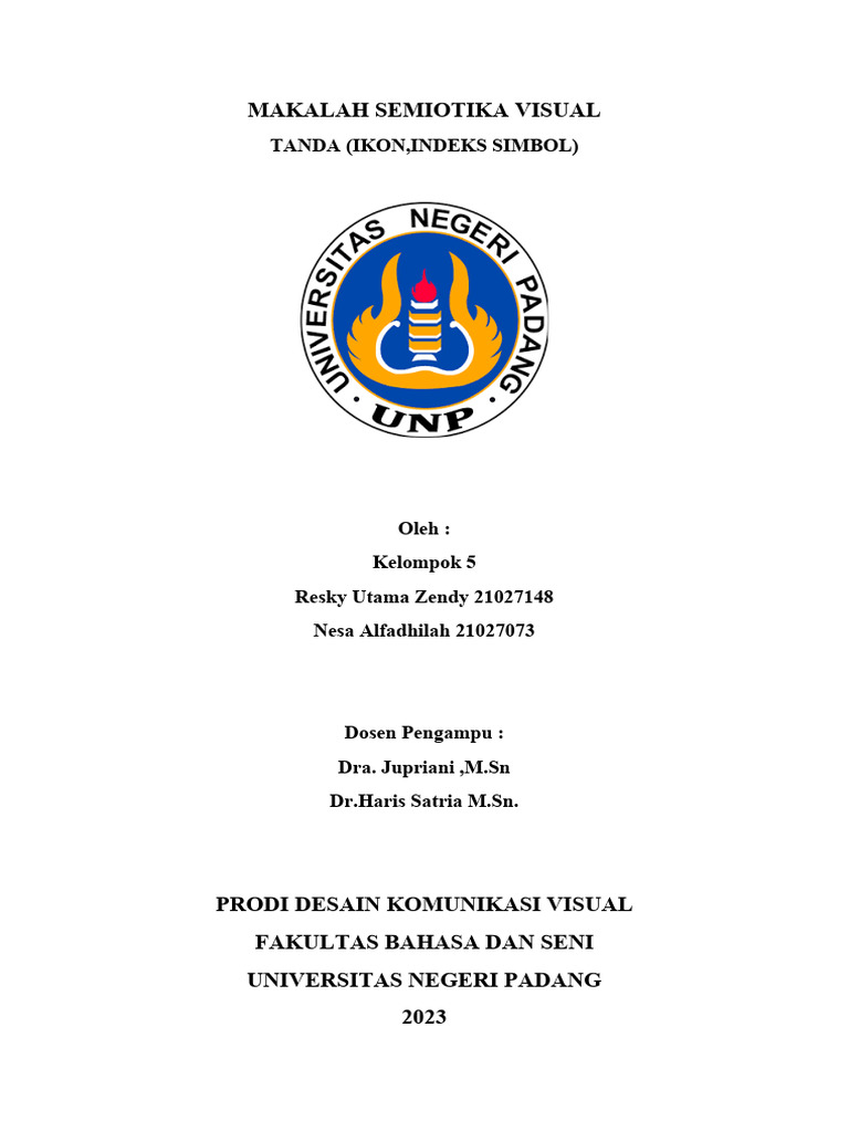 Semiotika Visual: Ikon, Indeks, Simbol | PDF