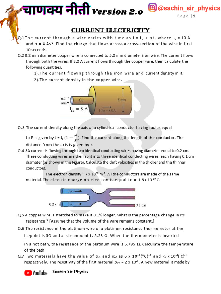 Current Electricity | PDF | Science & Mathematics