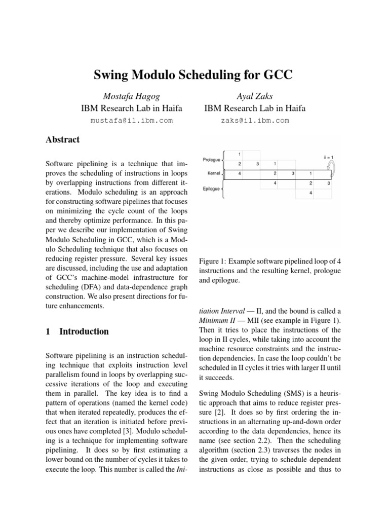 Swing Modulo Scheduling | PDF | Computer Programming | Computing Swing Modulo Scheduling | PDF | Computer Programming | Computing