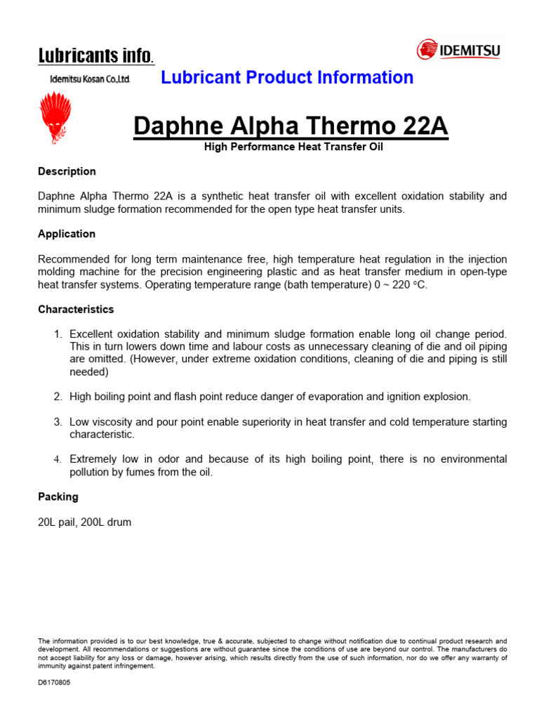 Daphne Alpha Termo 22A | PDF