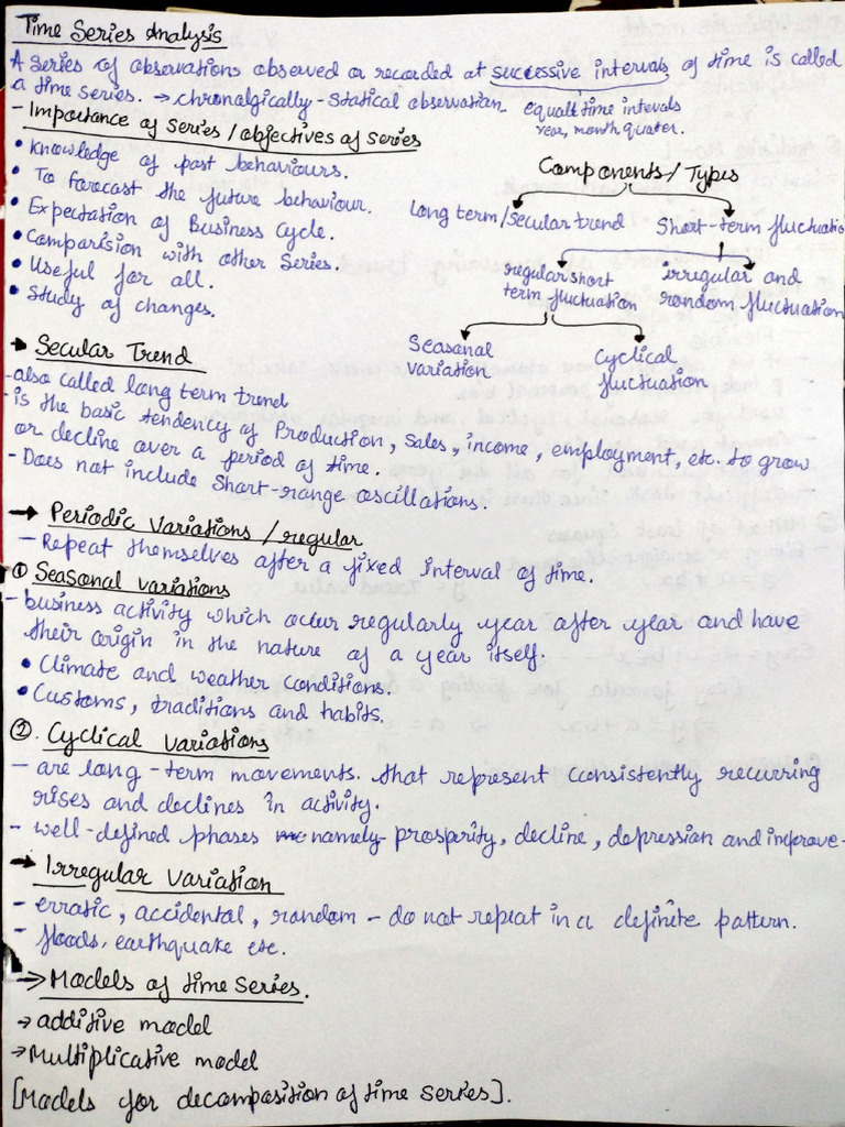 Unit 4 Time Series | PDF