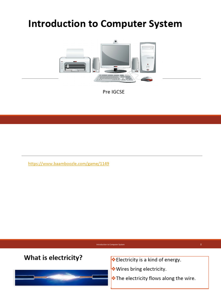 Topic-1 Computer System (Pre IG) (New Book) P | PDF | Computer Data Storage | Central Processing ...