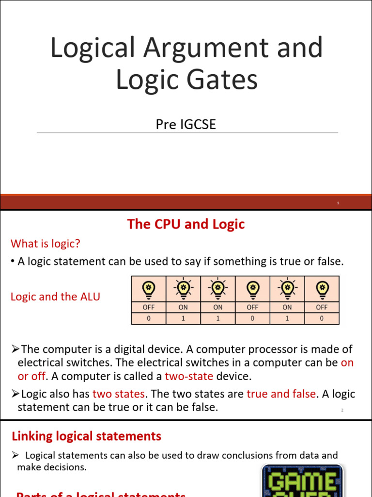 Logical Argument and Logic Gates (P) | PDF | Logic Gate | Input/Output