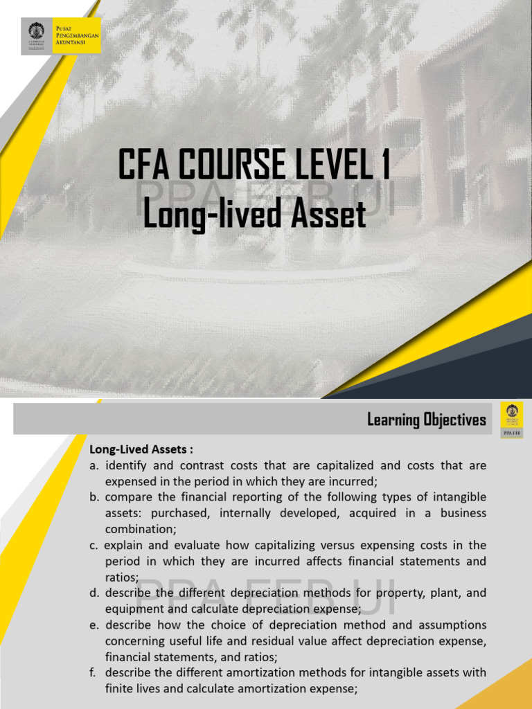 Long Lived Assets Peserta Pdf Depreciation Fixed Asset