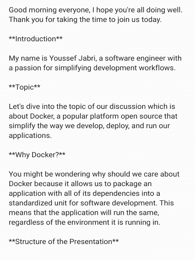 Presentation Docker | PDF