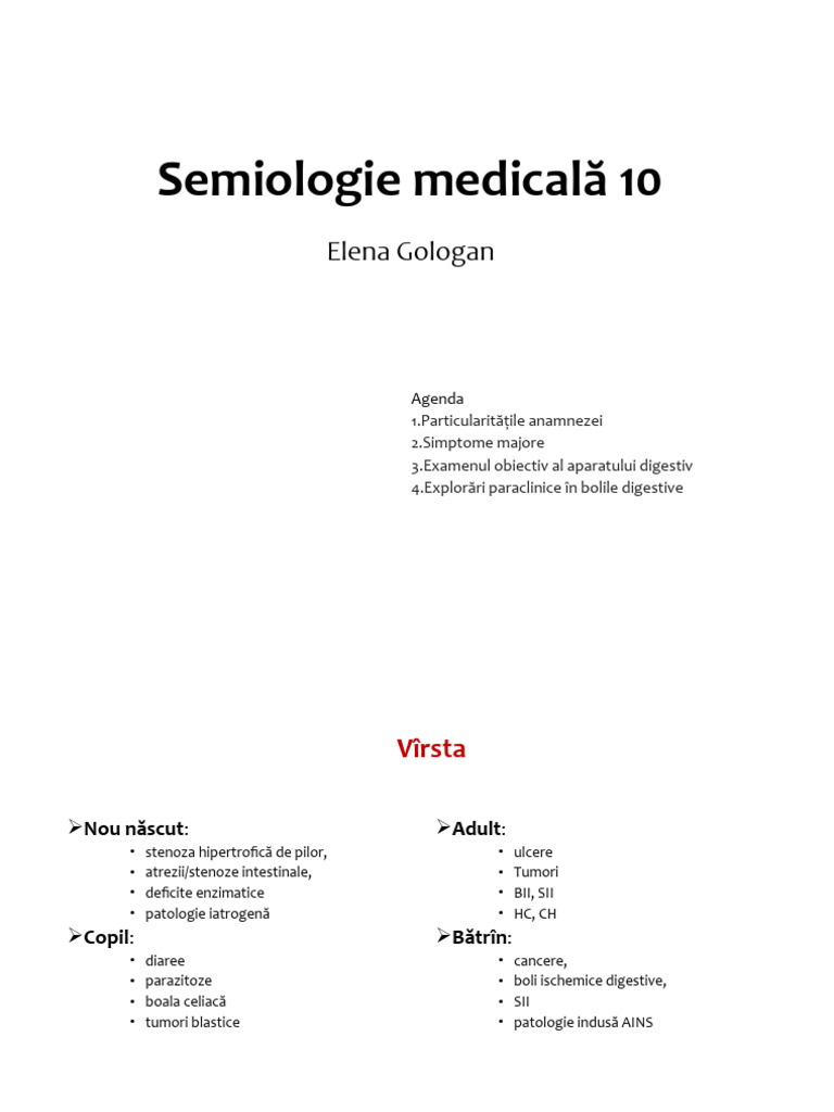 Curs 10 Semiologie | PDF