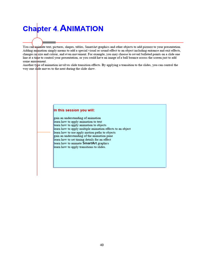 Ch.4 Animation in PowerPoint | PDF