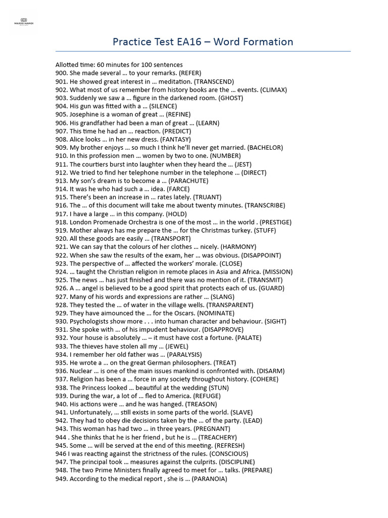 EA16 - Ôn WordForm | PDF | Art | History