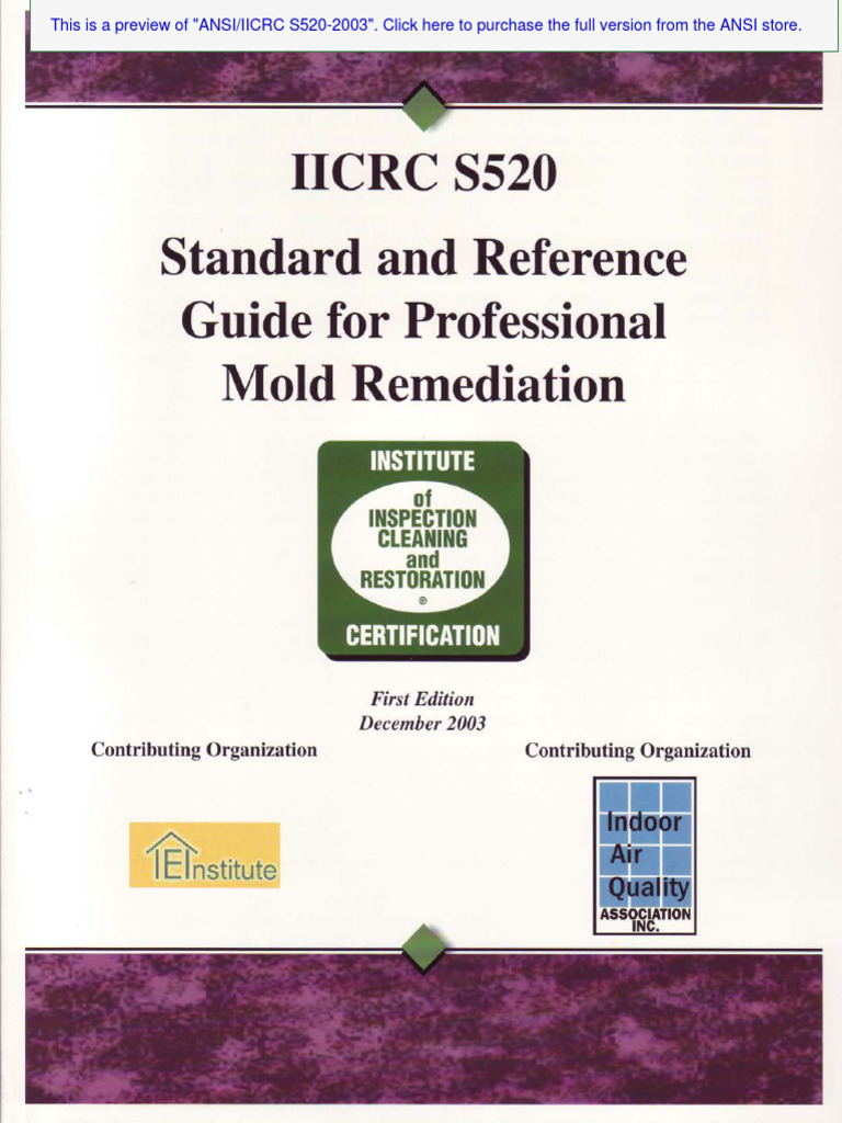 Preview Ansi+Iicrc+s520 2003 | PDF