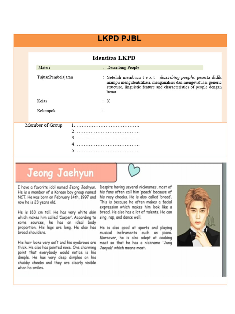 LKPD PJBL PPG | PDF | Linguistics | Grammar