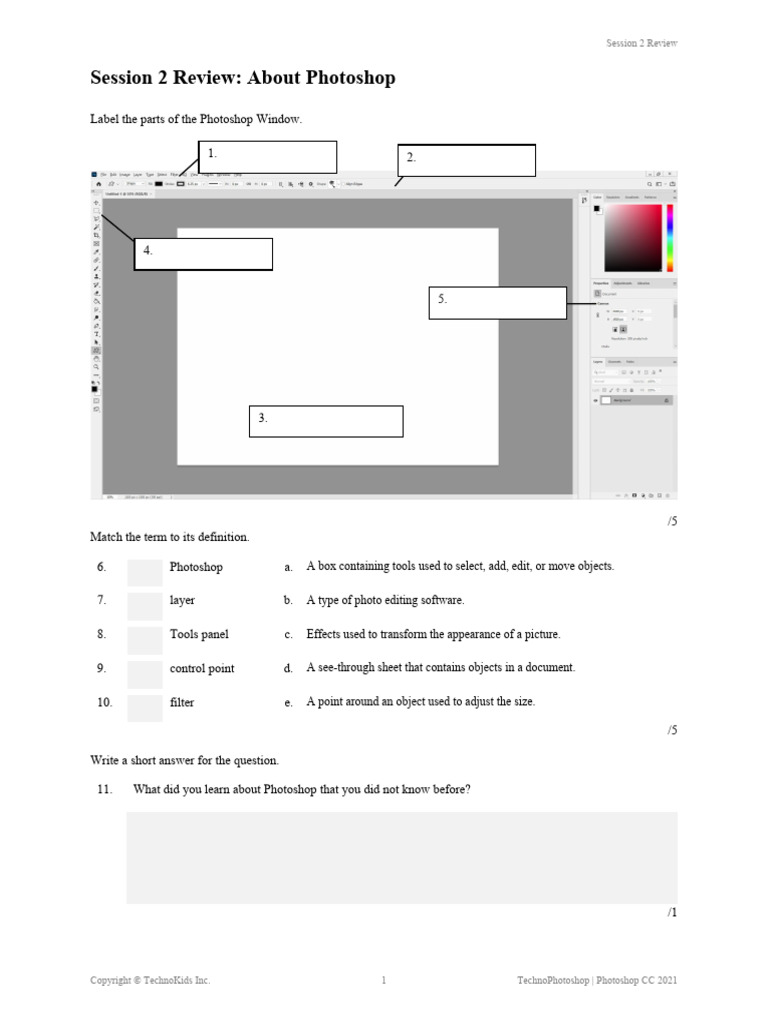 Session 2 Review Grade 8 Photoshop Labelling Window | PDF | Adobe ...