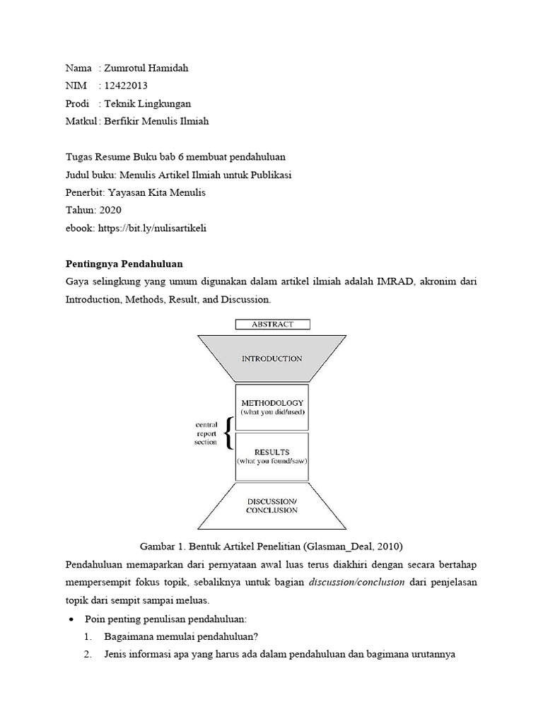Resume Introduction - Zumrotul Hamidah | PDF