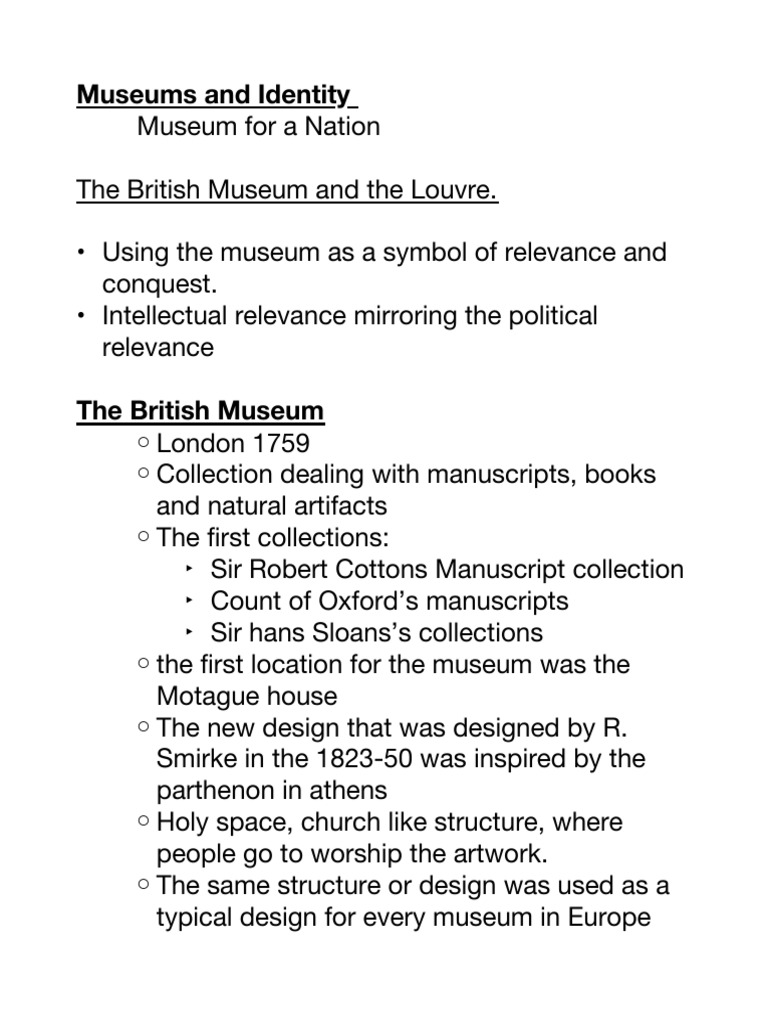 Museology Notes NR 2 | PDF | Museum | Louvre