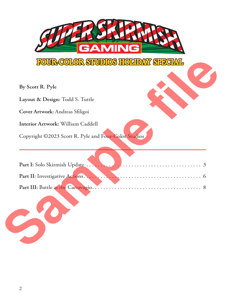 Sample | PDF | Tabletop Games | Gaming