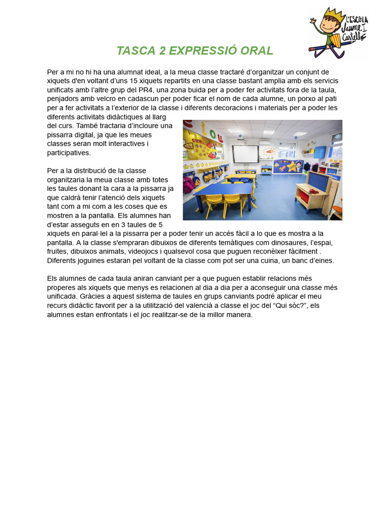 Tasca 2 Expressió Oral | PDF
