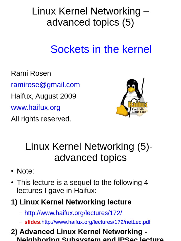 Socket Implementation In Kernel Pdf 