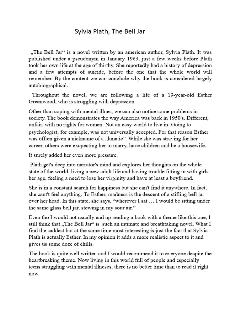 The Bell Jar | PDF