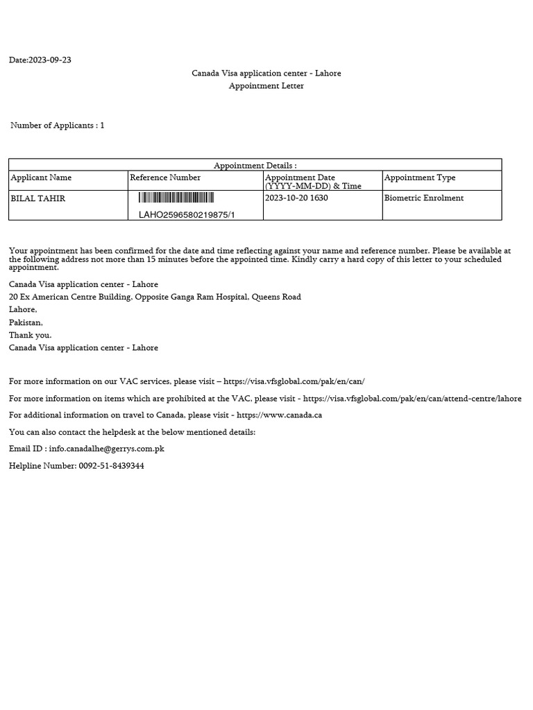 Appointment Letter | PDF