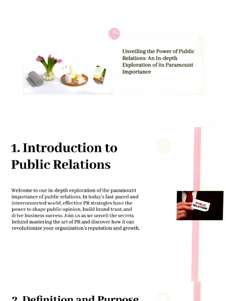 Public Relations | PDF | Public Relations | Reputation