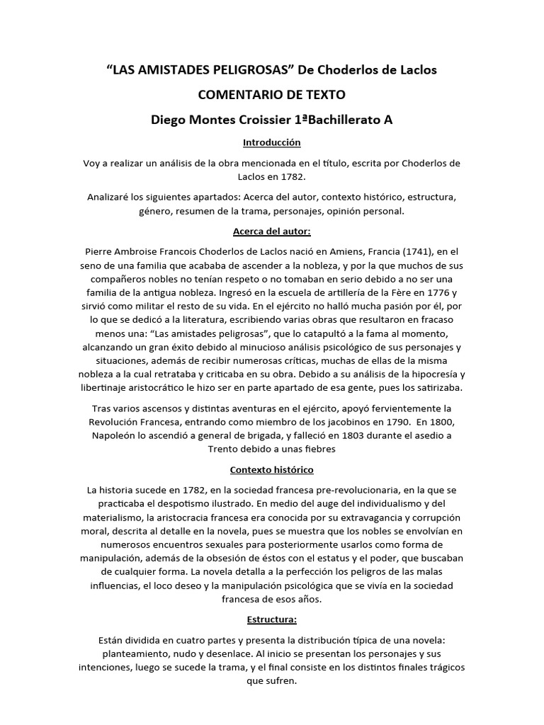 Las Amistades Peligrosas Pdf