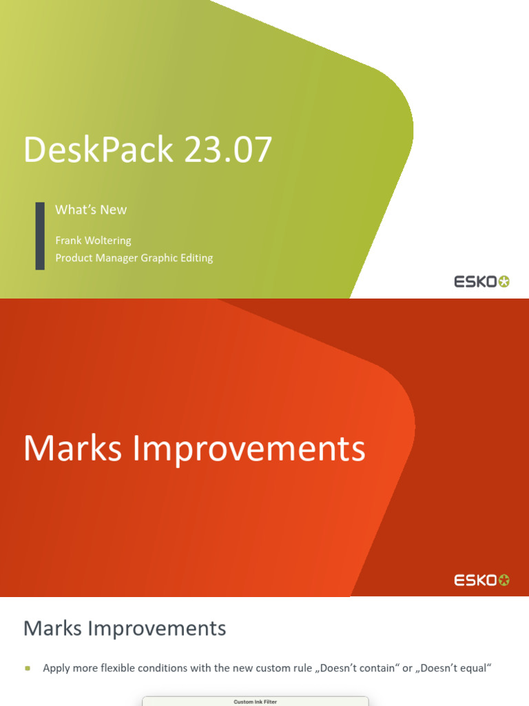 Whatsnew DeskPack 23 07 | PDF