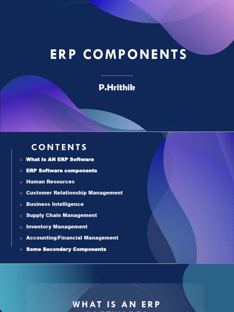 Erp Components | PDF | Enterprise Resource Planning | Customer ...