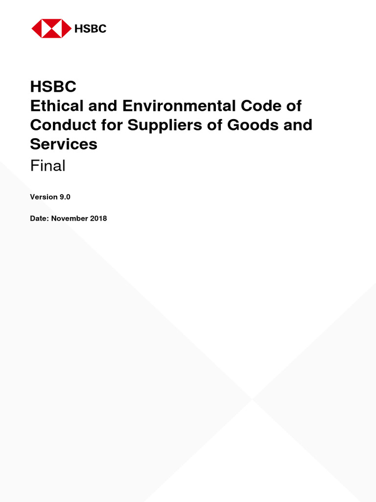 HSBC Code of Conduct English | PDF