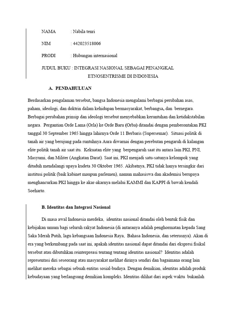 Negara Dan Bangsa Indonesia | PDF | Ilmu Sosial | Agama & Spiritualitas