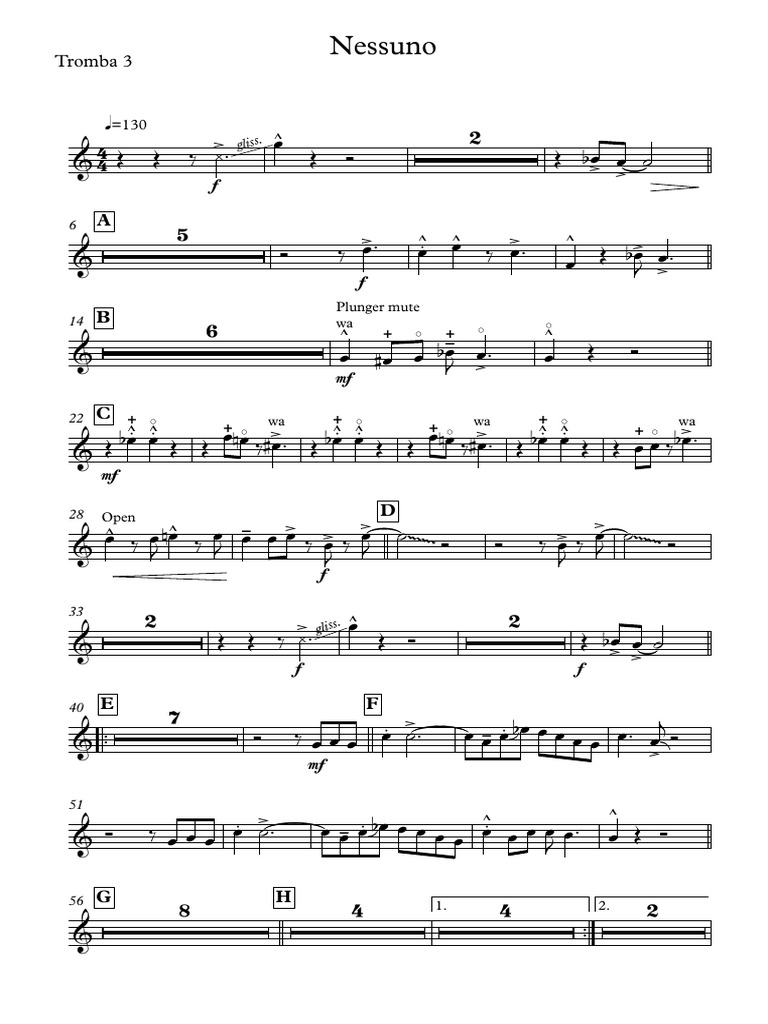 Nessuno PBB - Tromba 3 | PDF