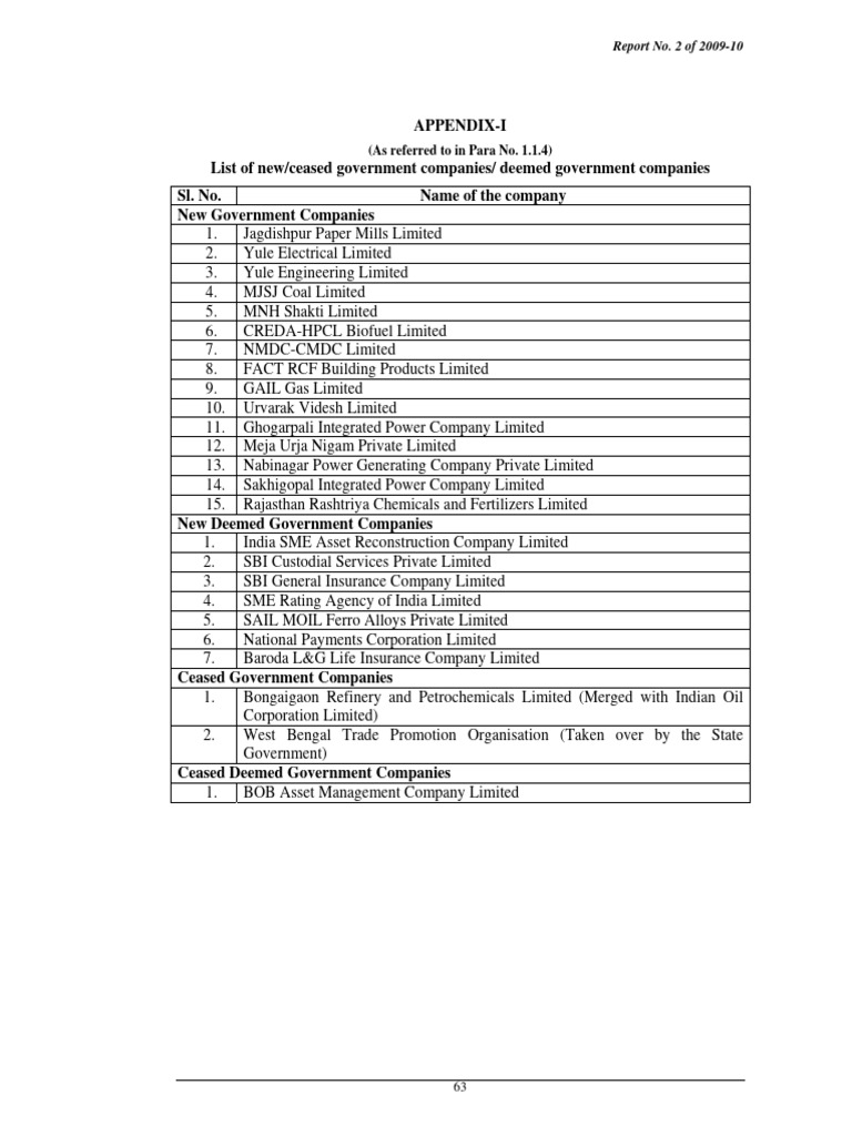 Union Compliance Commerical Financial Reporting 2 2009 Appendices | PDF | Finance & Money Management