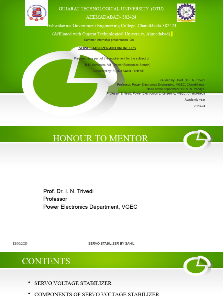 INTERN | PDF | Transformer | Electric Motor