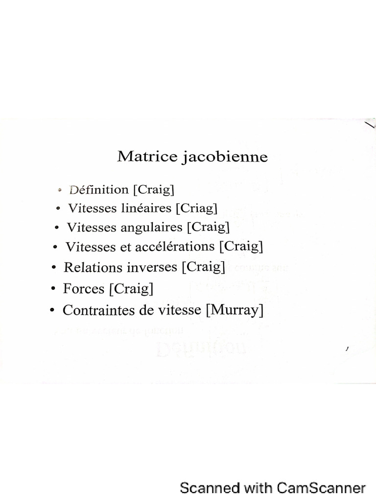 Matrice Jacobienne | PDF