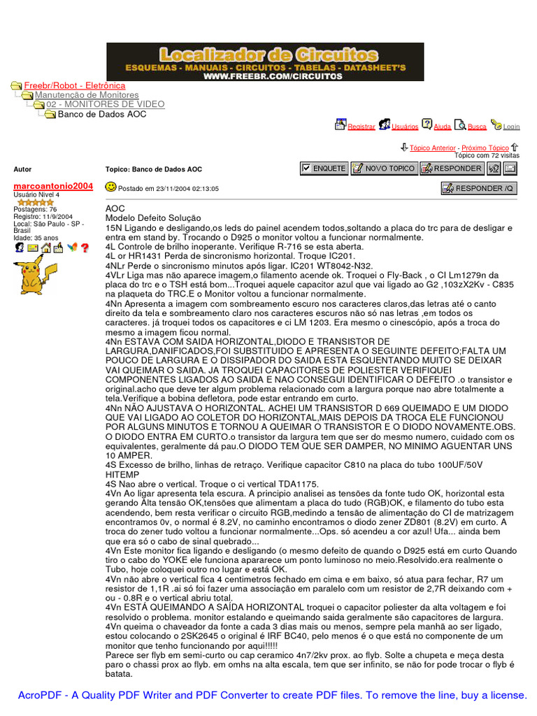 Banco de Dados AOC | PDF