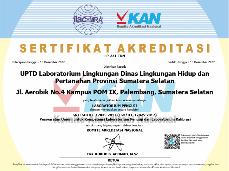 Lp-231-Idn 2022 Sertifikat Akreditasi | PDF