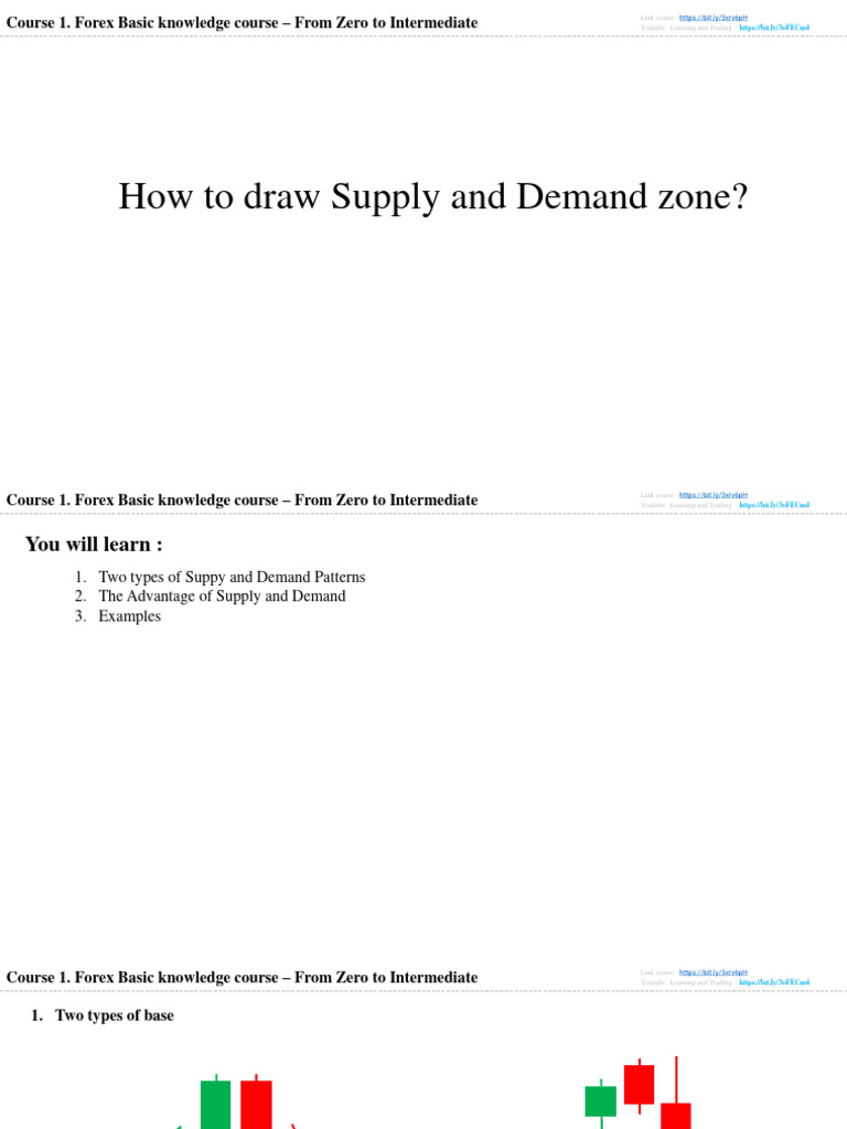 Drawing Supply and Demand Zones in Forex | PDF | Demand | Foreign ...