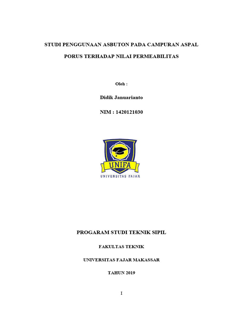 Penggunaan Asbuton pada Aspal Porus | PDF