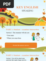 Ket Speaking Questions 2023 Practice 1 Cambridge | PDF