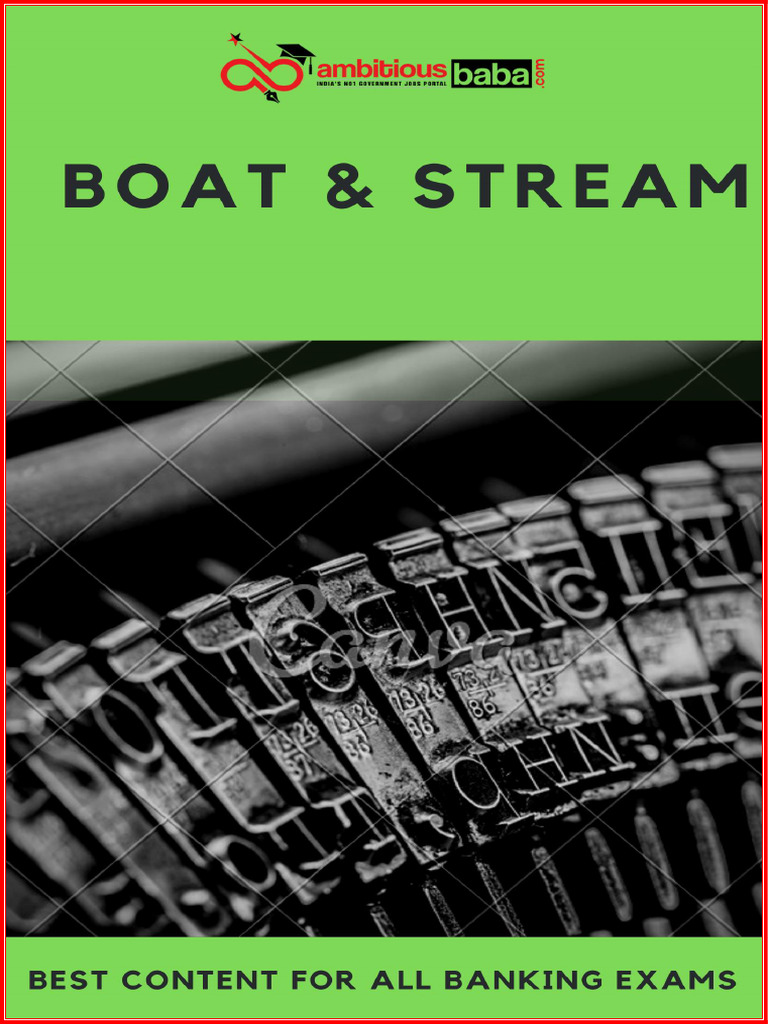 Boat and Stream PDF | PDF