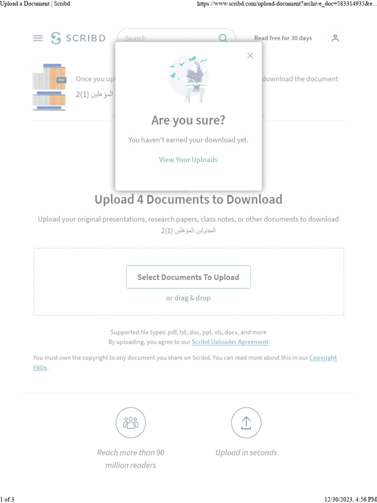 Upload A Document Scribd | PDF | Computers