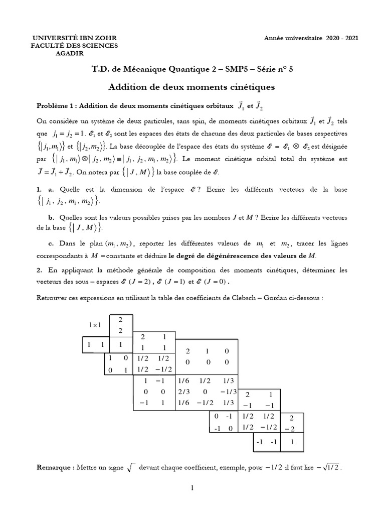 TD5 MQ2 20-21 | PDF