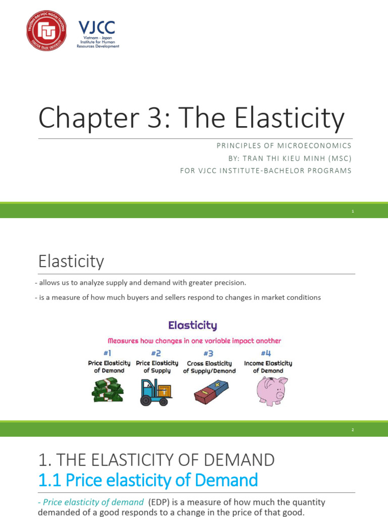 Chapter 3 - The Elasticity - Principles of Microeconomics | PDF ...
