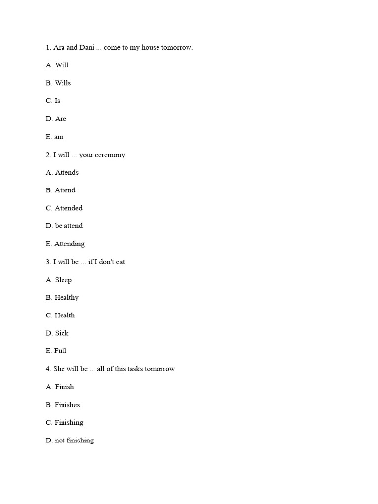 Soal Future Tense Pdf