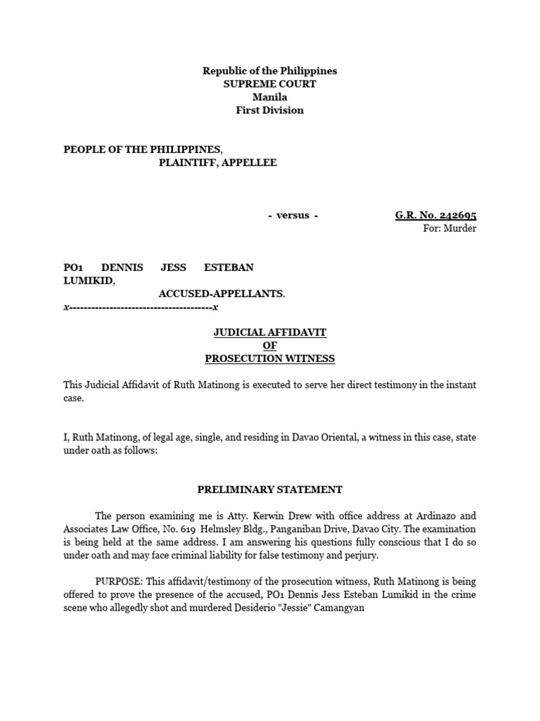 Judicial Affidavits | PDF | Affidavit | Perjury