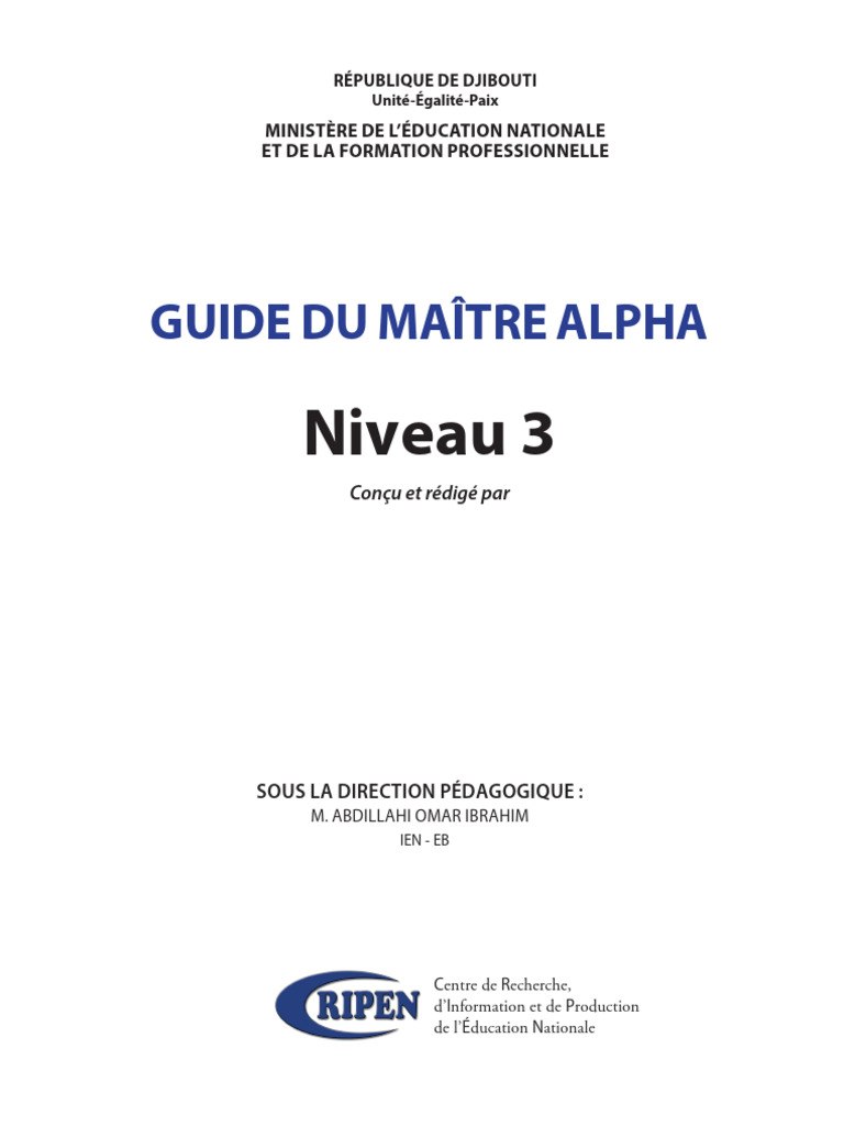 Guide Alpha Niveau 3 Du 30 Octobre | PDF