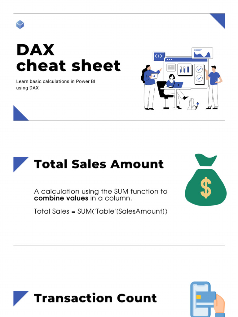 DAX Cheat Sheet | PDF