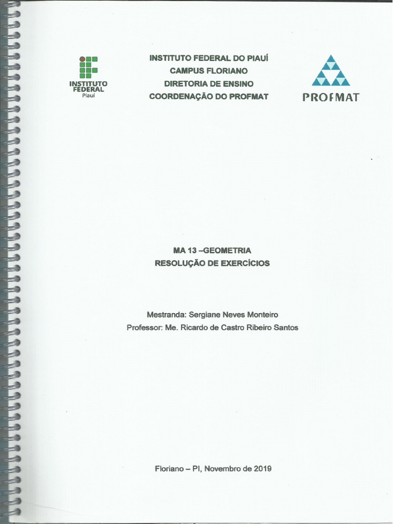 Questões de Geometria Profmat | PDF